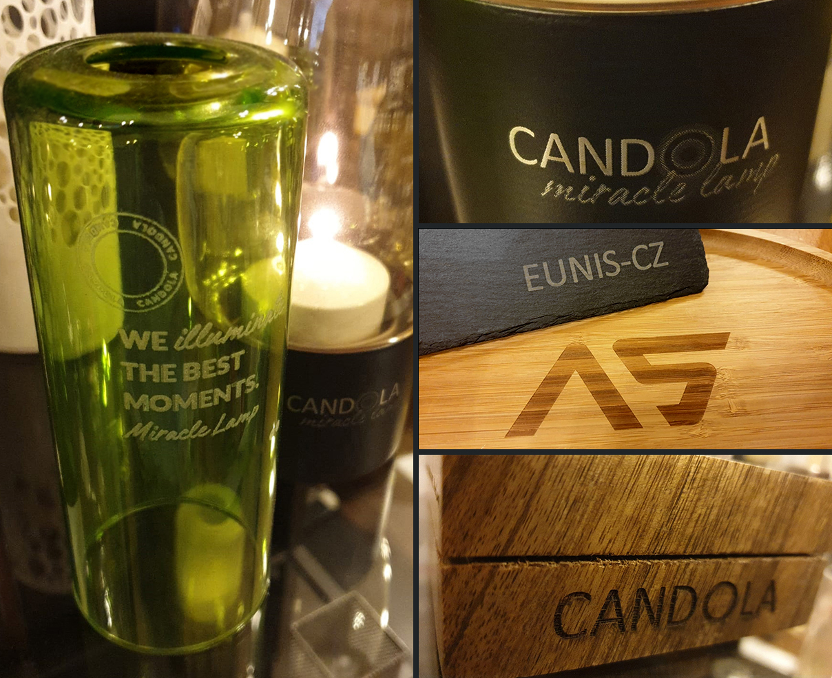 Laser engraving of promotional items | Candola.cz